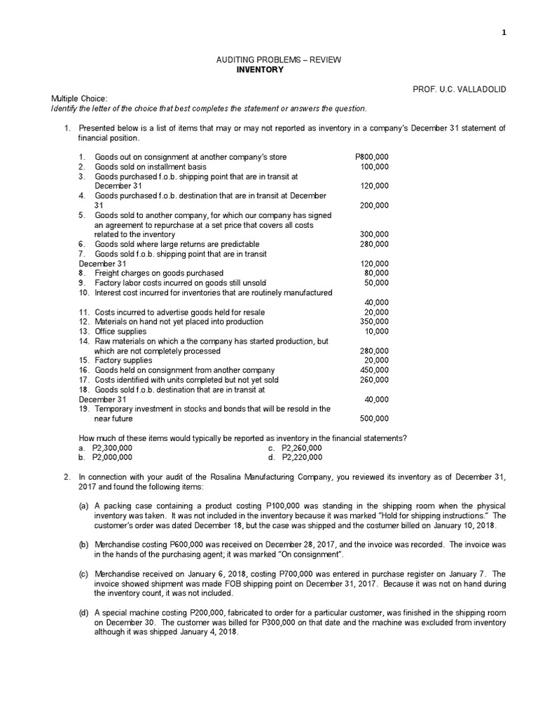 INVENTORY.docx | Receipt | Accounts Payable