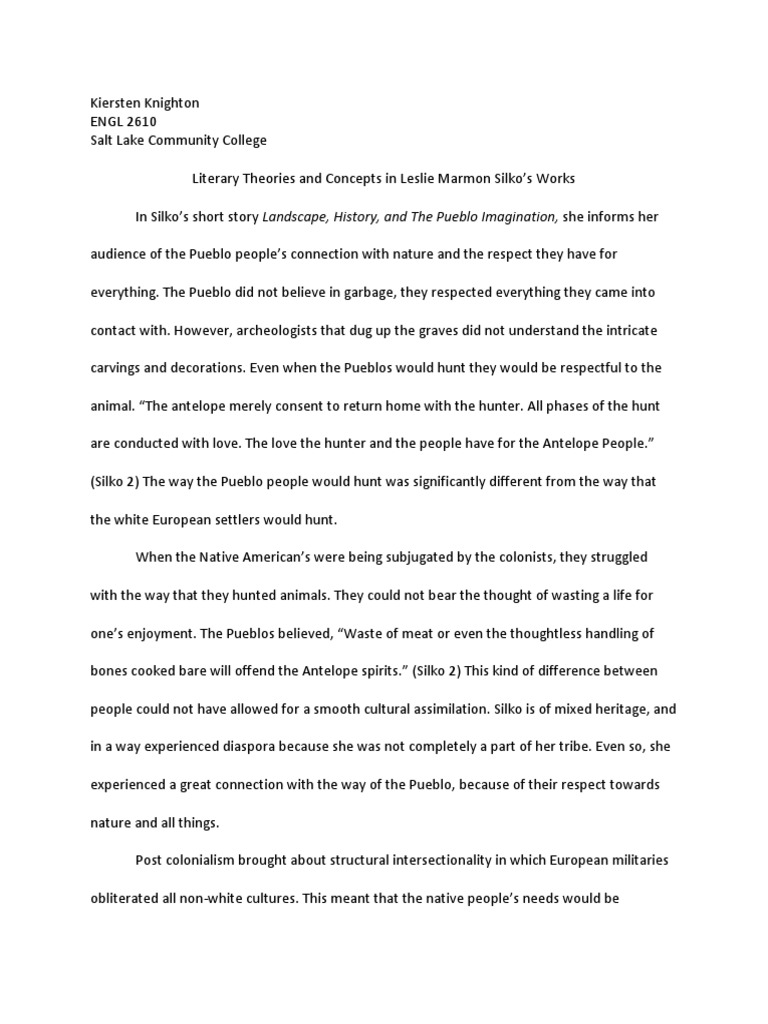 Silko's Pueblo Stories: Culture & Conflict | PDF | Storytelling