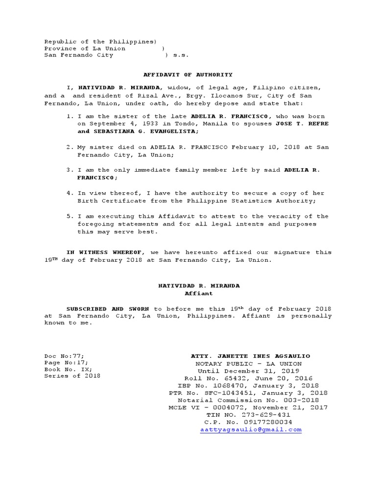 affidavit of authority.docx