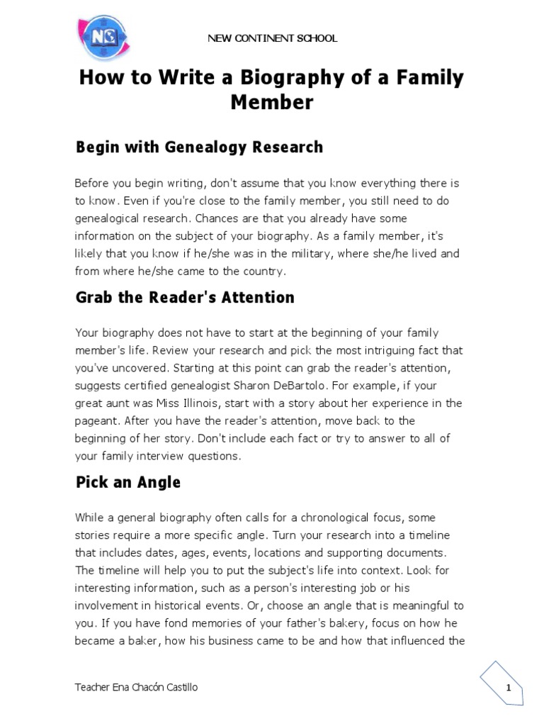 Biography of A Family Member | PDF | Obi Wan Kenobi | Princess Leia