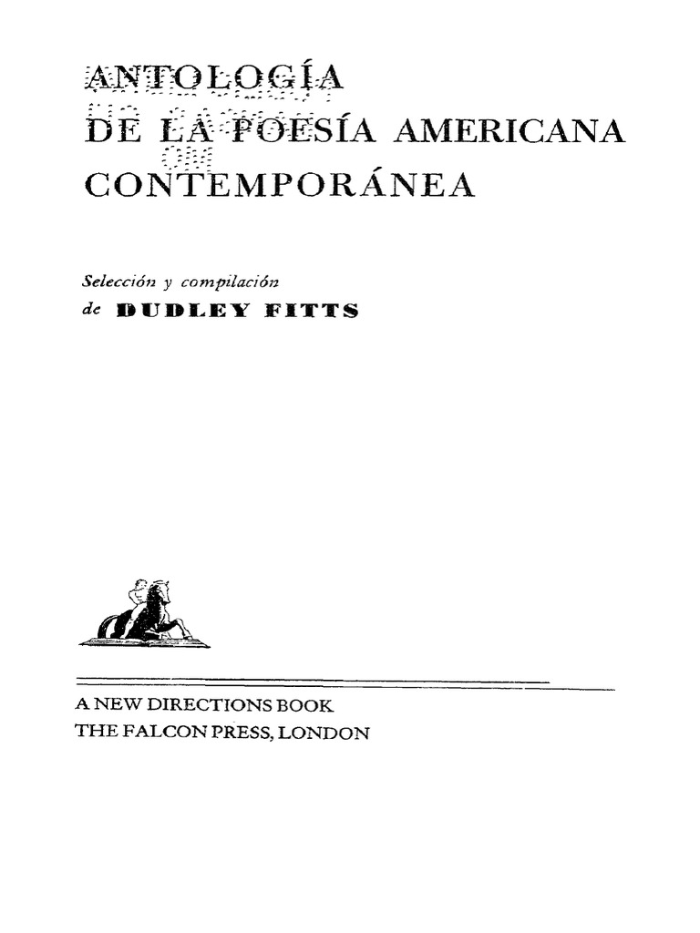 Anthology of Contemporary Latin-American Poetry | PDF | Translations ...
