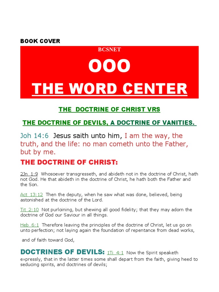 The Doctrine of Christ | PDF | Eternal Life (Christianity) | Last Judgment