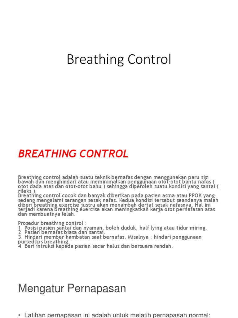 Breathing Control - Rifa | PDF