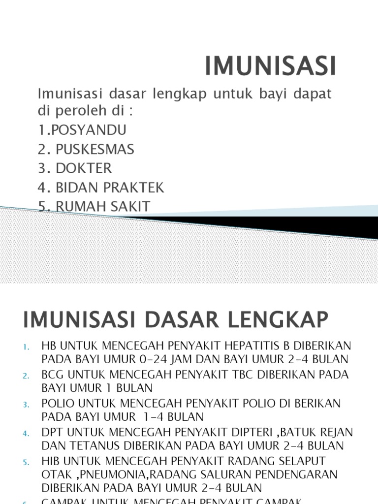 Power Point Imunisasi Pdf