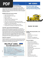 Multiflo Rf420exhv Spec Sheet | PDF | Pump | Engines