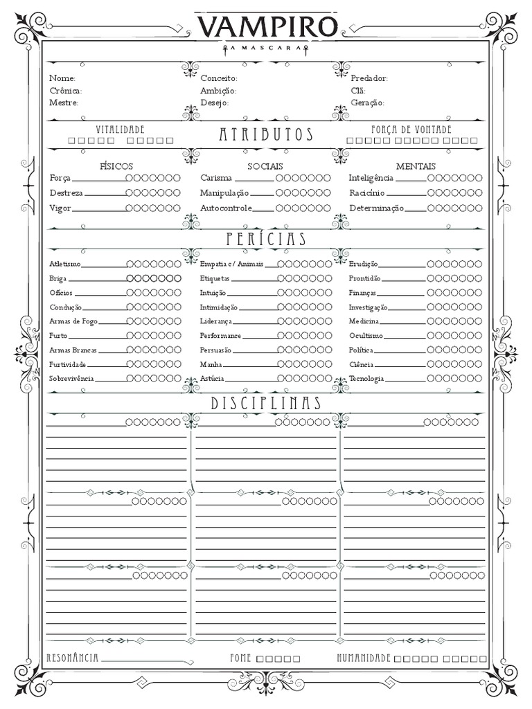 Ficha - V5 - Português | PDF