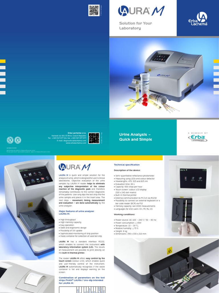 Brochure Erba LAURA M | PDF | Urine