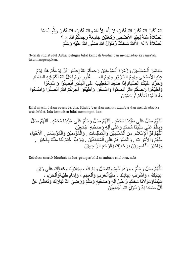 Bilal Idul Adha | PDF