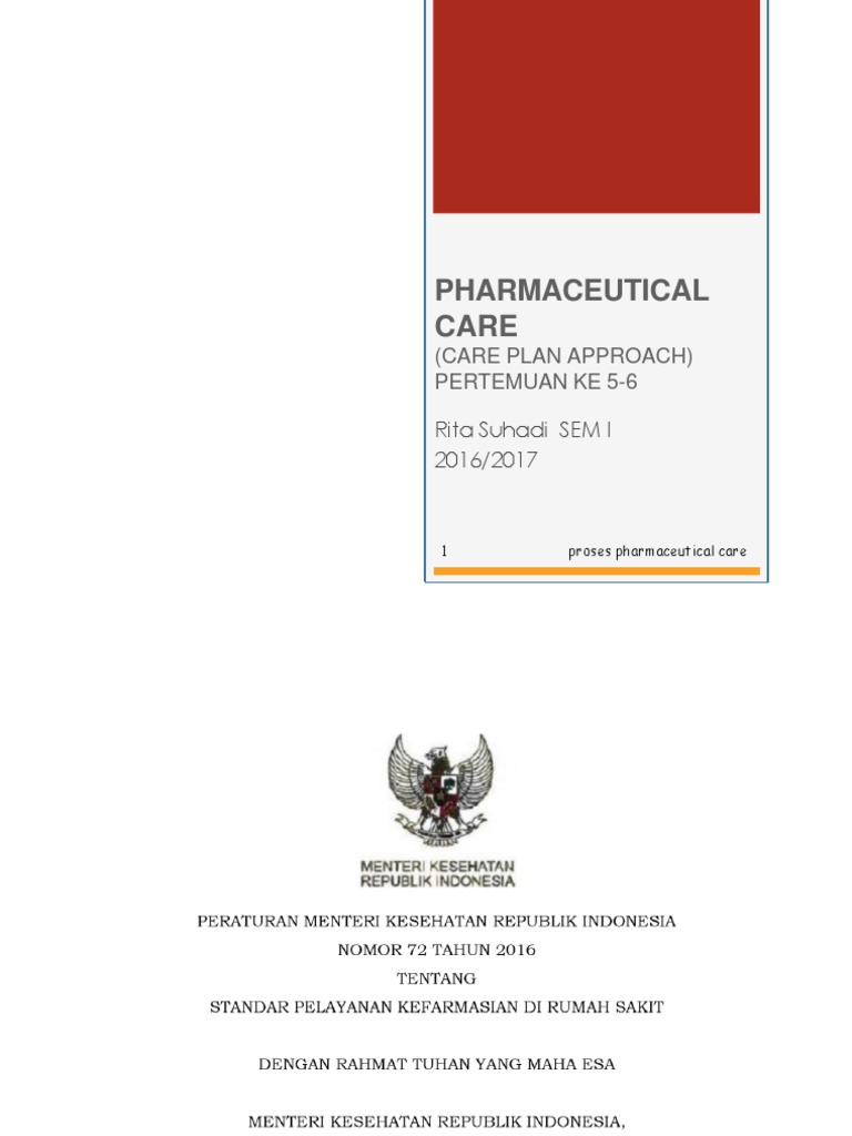 Pharmaceutical Care Plan | PDF | Pharmacy | Therapy