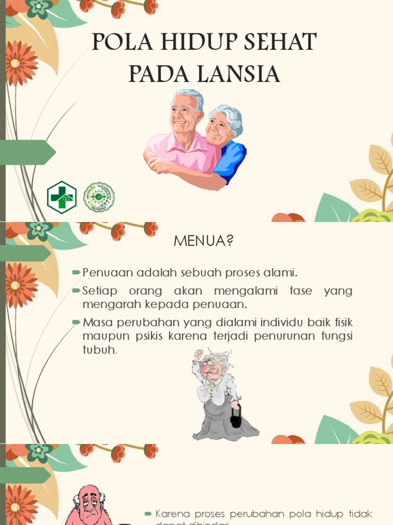 Pola Hidup Sehat Pada Lansia | PDF