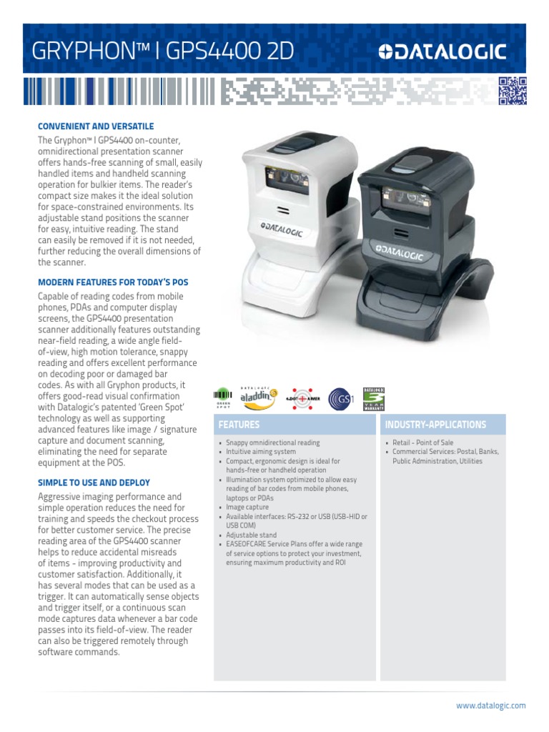 GPS4400 PDF | PDF | Image Scanner | Point Of Sale