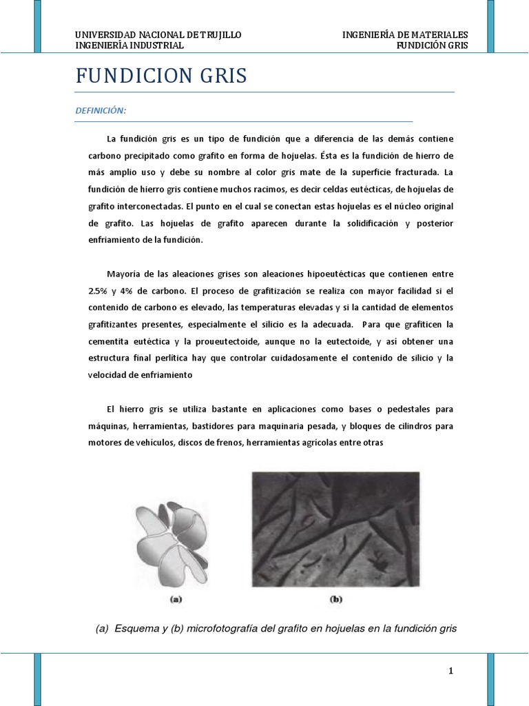 Fundicion Gris | PDF | Hierro | Rieles