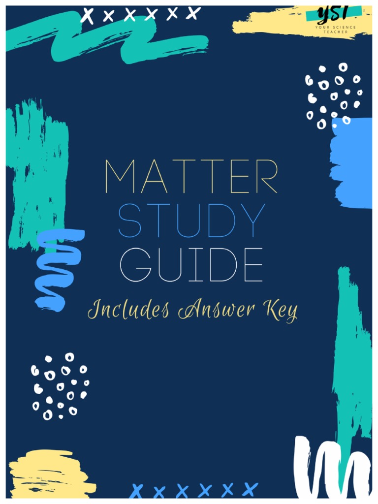 Matter Study Guide and Answer Key | PDF | Carbon | Chemical Substances