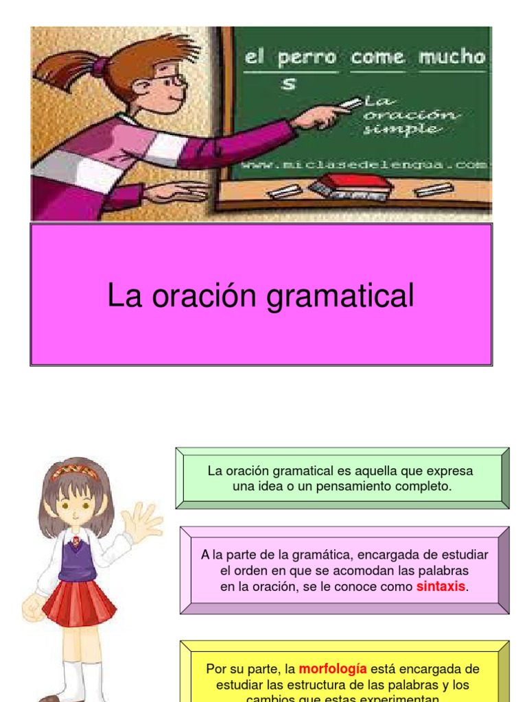 Elementos Variables e Invariables de La Oración Gramatical | PDF ...