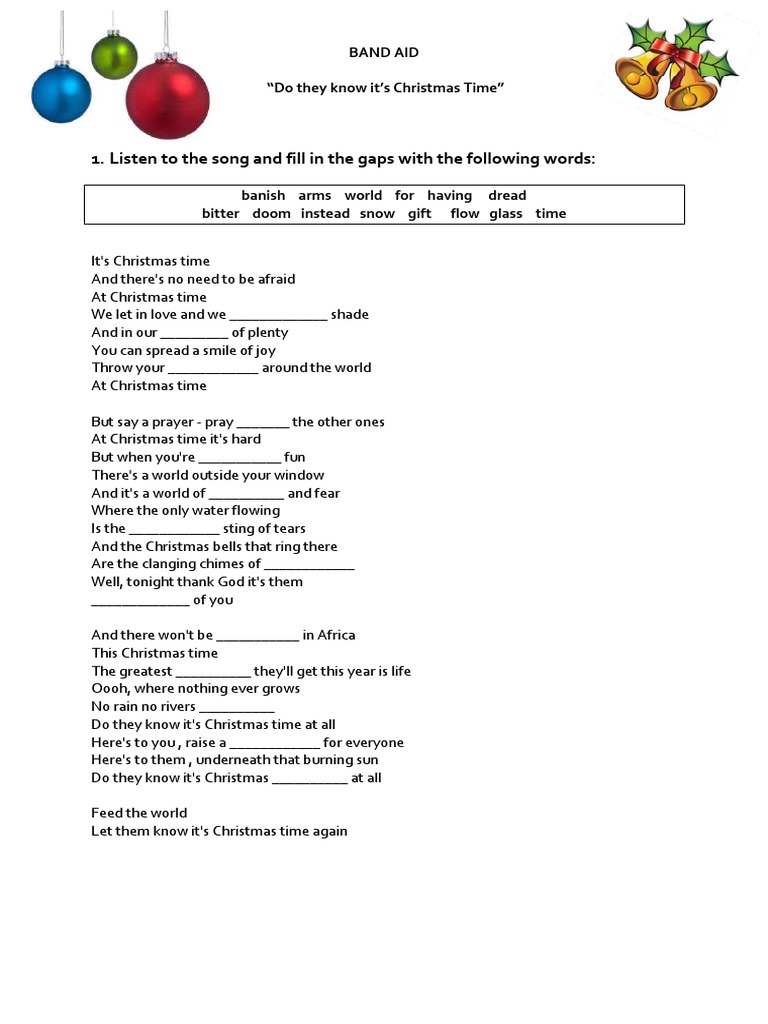 English Learning: Christmas Song | PDF | Music Industry | Recorded Music