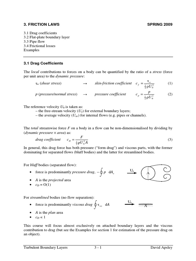 Friction PDF | PDF | Boundary Layer | Fluid Dynamics