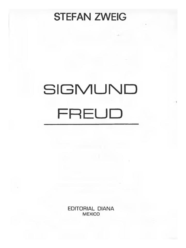 Zweig Stefan - Sigmund Freu | PDF | Moralidad | Sigmund Freud