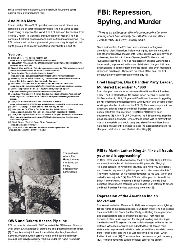 FBI Anti-Recruitment Flyer Print | PDF | Federal Bureau Of ...