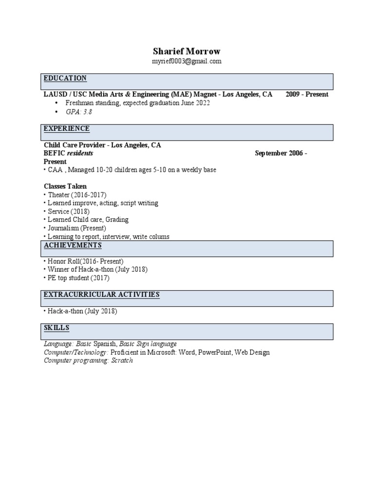 Sharief Resume | PDF