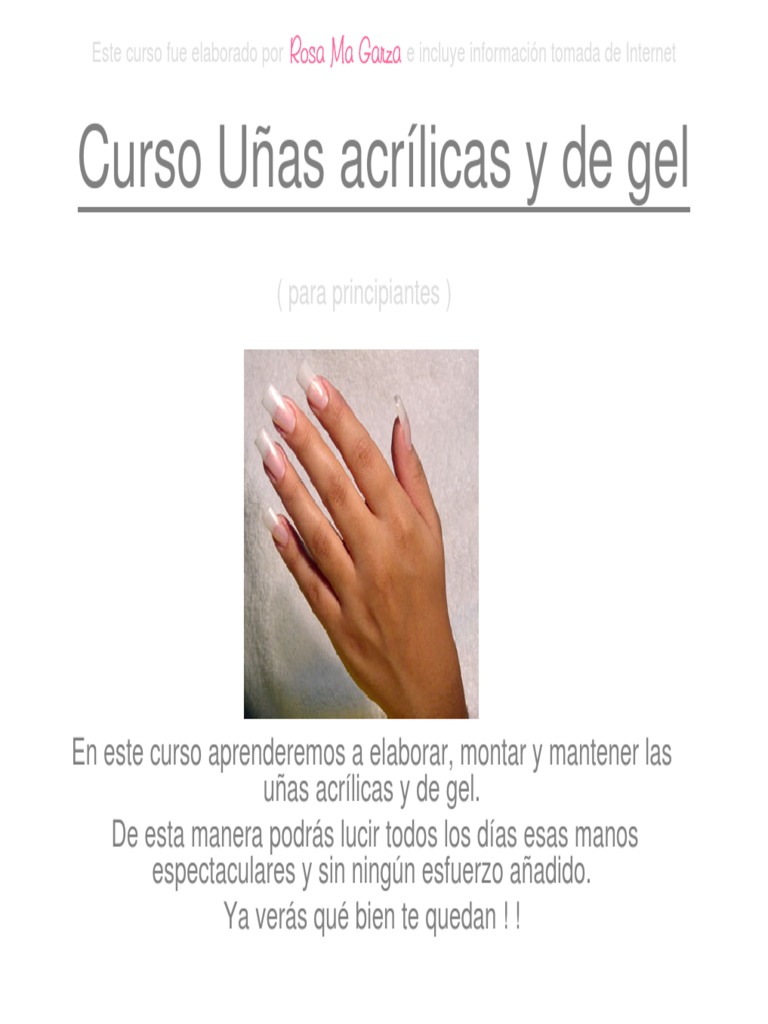 Curso de Uñas Acrilicas | PDF | Clavo (anatomía) | Aluminio