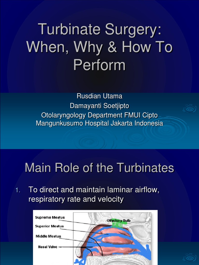 pRESENTASI TURBINATES | PDF | Medical Specialties | Clinical Medicine