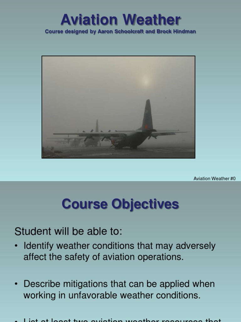 Aviation Weather | PDF | Thunderstorm | Cloud