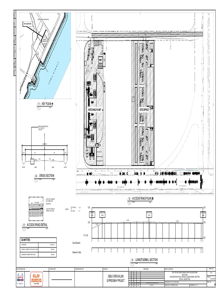 Key Plan: Batching Plant Site Office | PDF | Road Infrastructure | Leisure