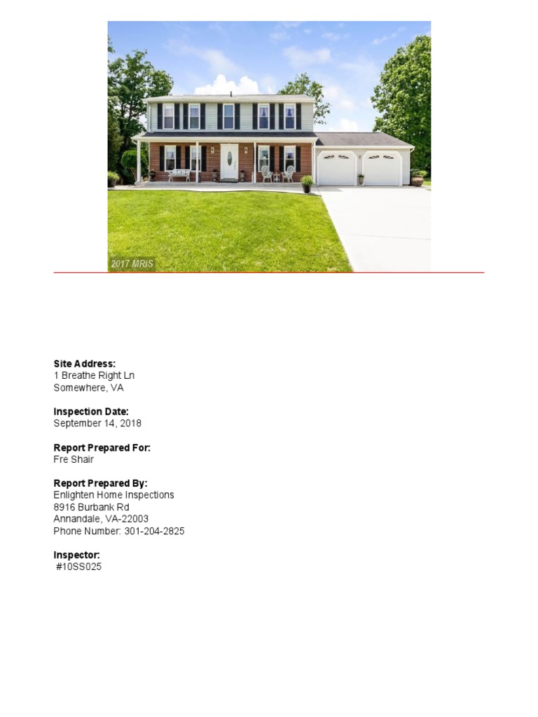 Sample Report - Radon Test | PDF