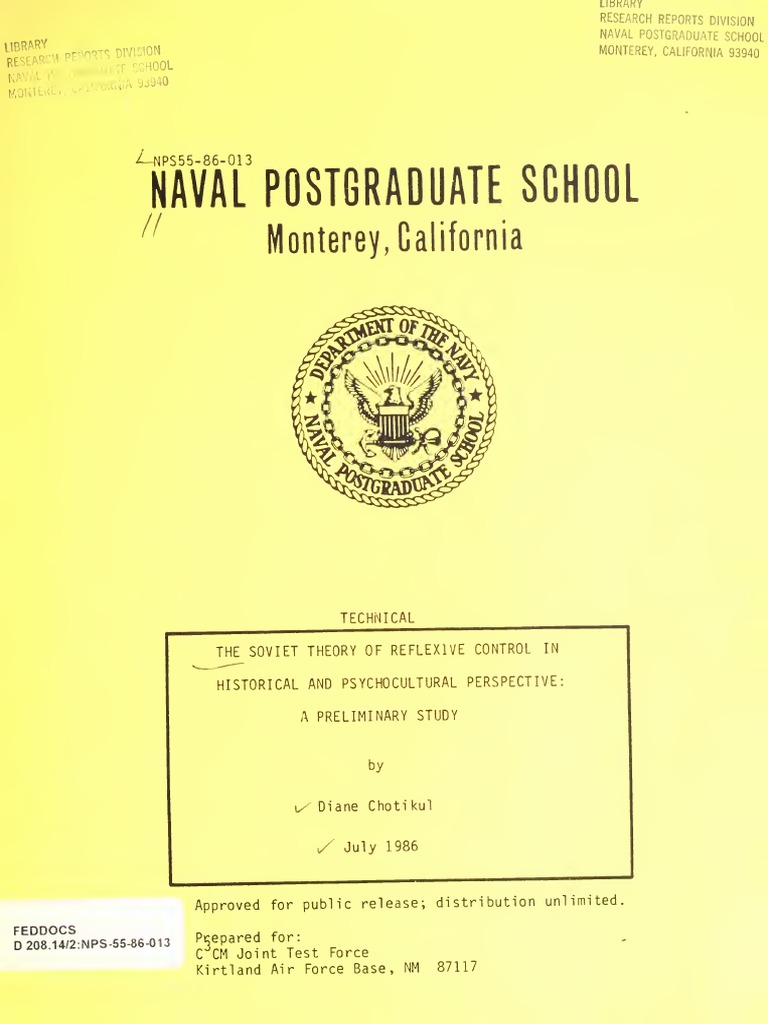 Soviet Theory of Reflexive Control PDF | PDF | Communism | Soviet Union