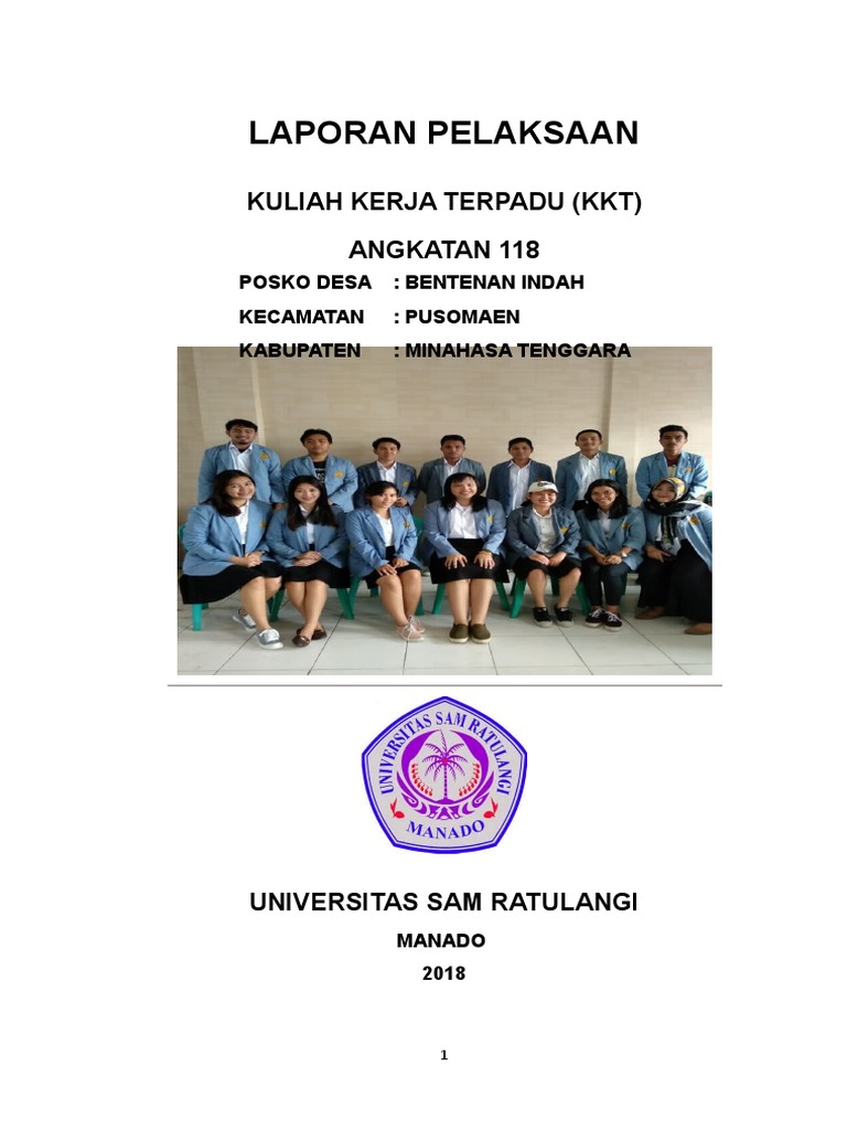 Laporan KKT 118 Posko Bentenan Indah (AutoRecovered) | PDF