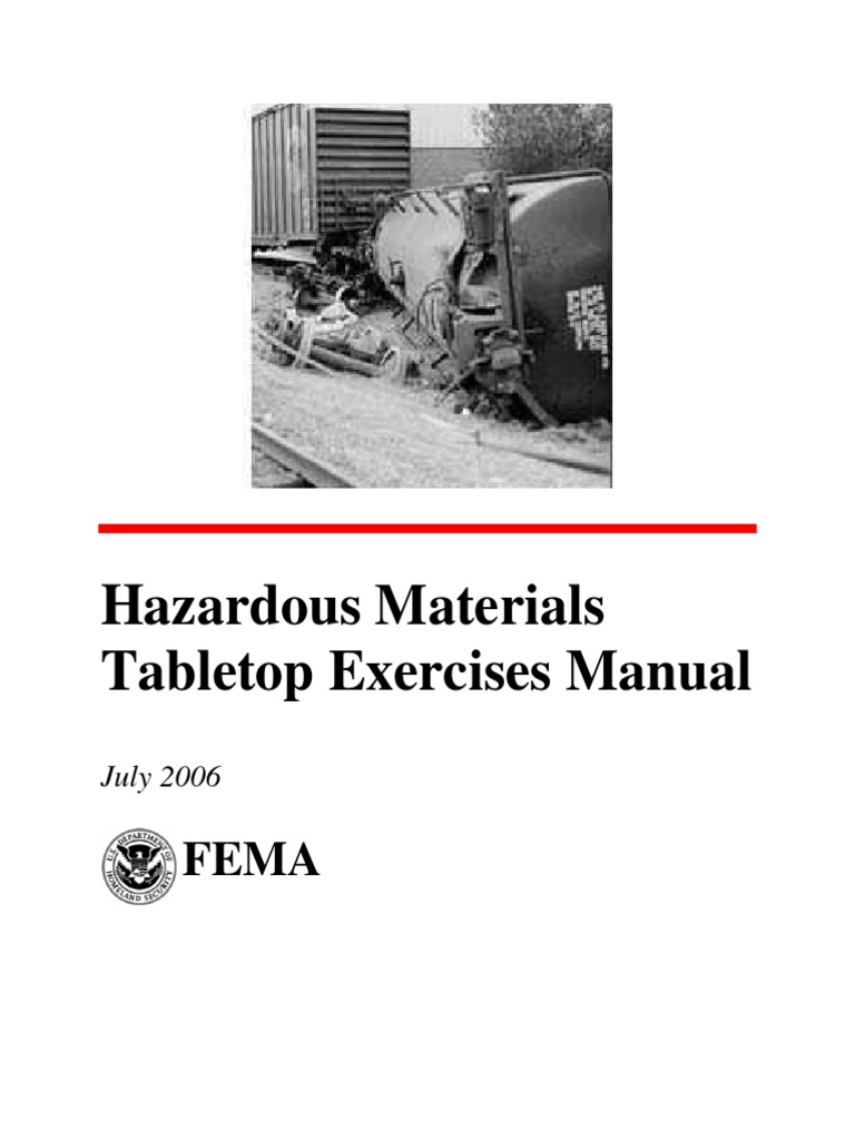 HazMat Tabletop Manual | PDF | Incident Command System | Dangerous Goods