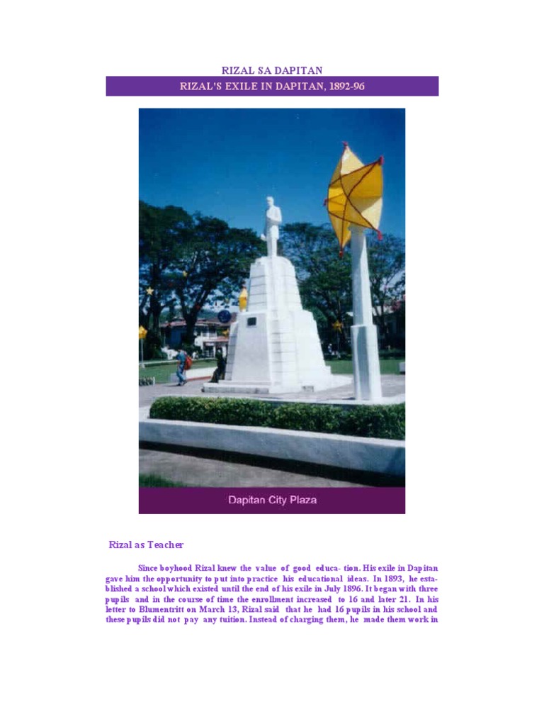 Rizal Sa Dapitan | Nature