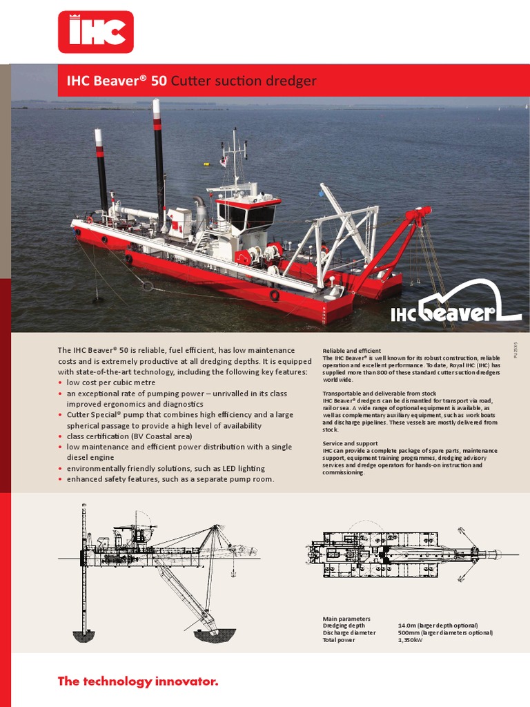 D4 Productinfo IHC Beaver 50 Cutter Suction Dredger | Download Free PDF ...