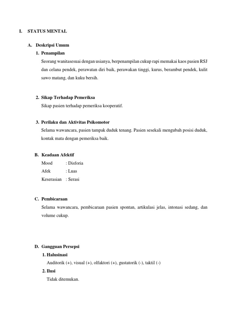 Status Mental | PDF