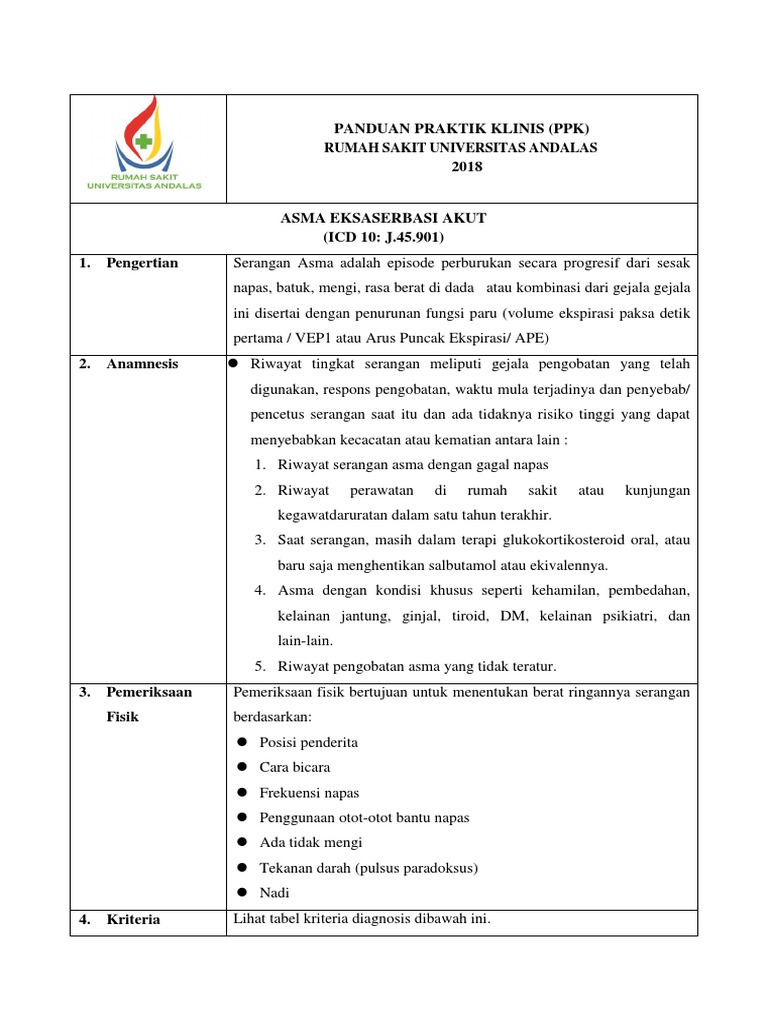 Asma Eksaserbasi Akut | PDF