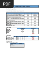 Computation of Dead Load and Live Load | PDF | Wall | Roof