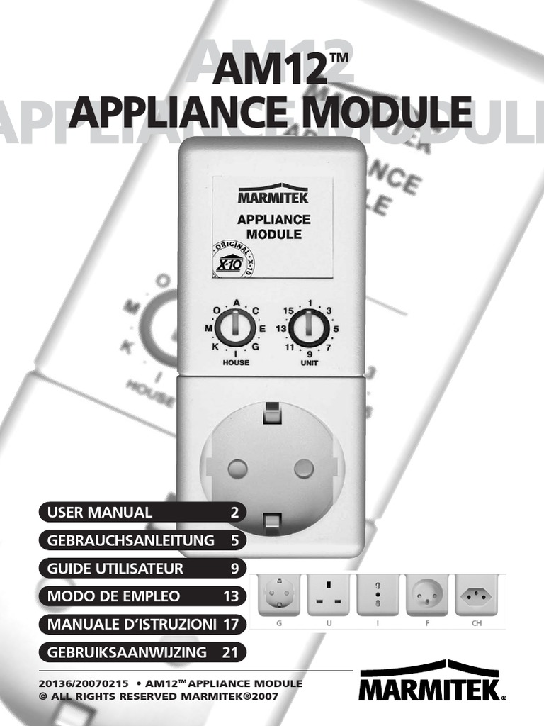 AM12 Appliance Module | PDF | Electronic Filter | Electrical Grid