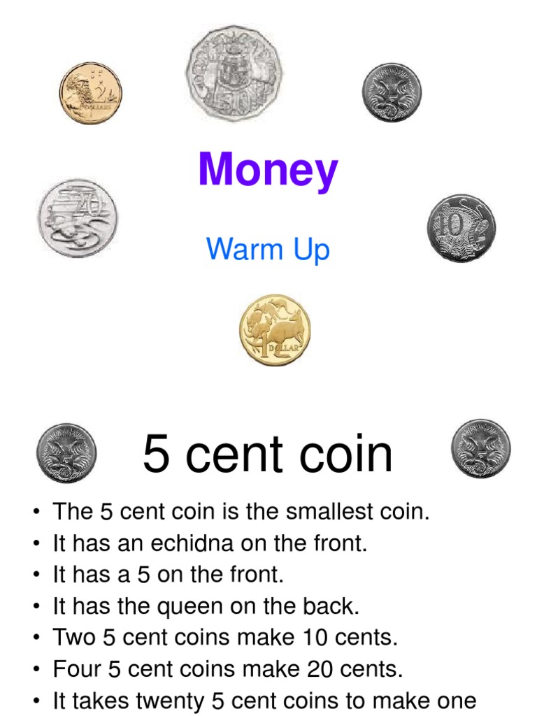 Money Warm Up | PDF | Penny (United States Coin) | Collecting