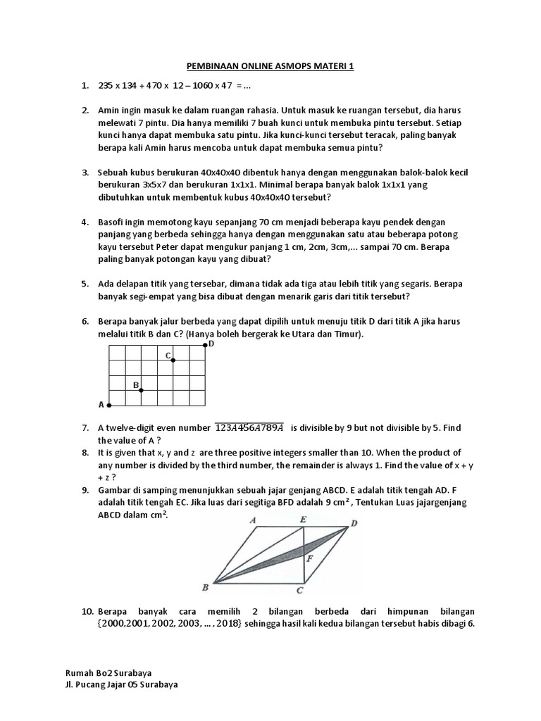 Pembinaan Asmops 1 PDF | PDF | Griya & Taman | Metode & Bahan Ajar