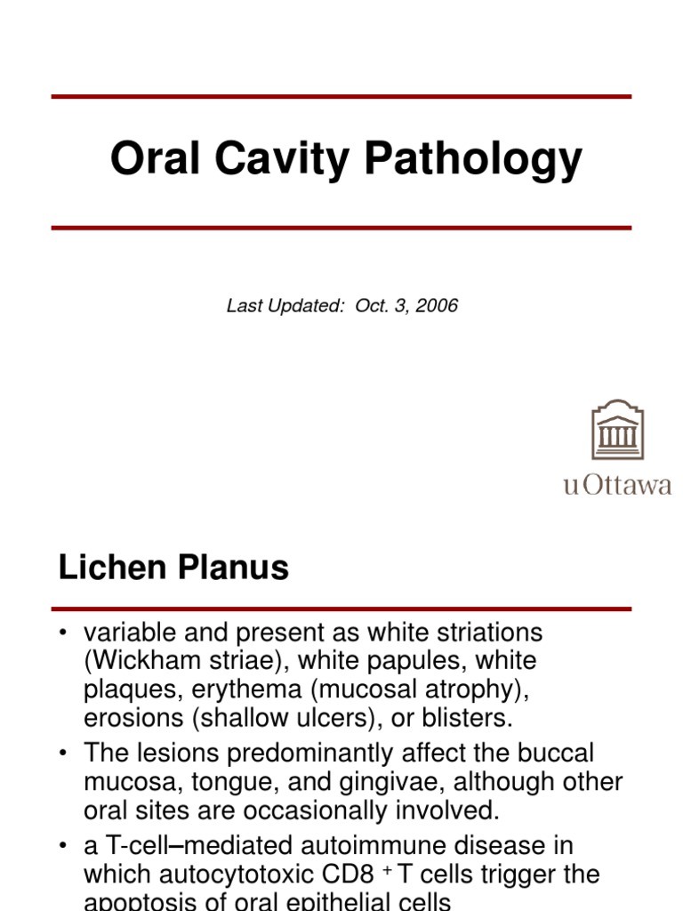 Oral Pathology | PDF | Anatomy | Cutaneous Conditions