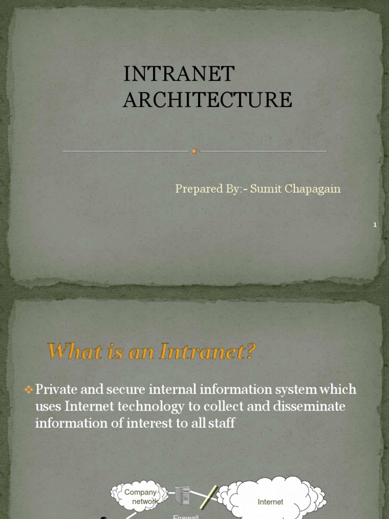 Intranet Architecture | PDF | Firewall (Computing) | Internet