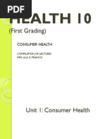 Consumer Health Grade 10 | PDF | Health Informatics | Advertising