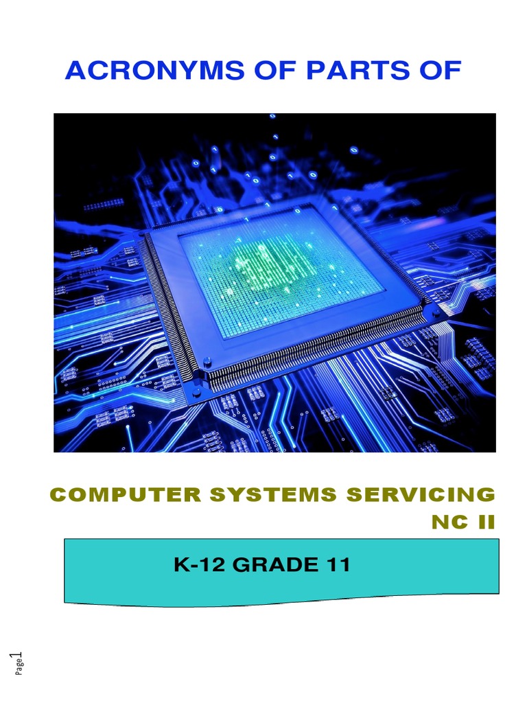 Acronym of Computer System PDF | PDF | Computer Network | Random Access Memory