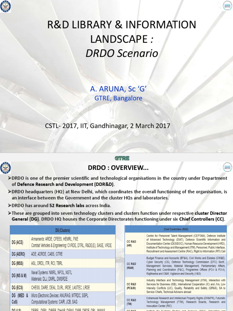 R&D Library & Information Landscape:: DRDO Scenario | PDF | Big Data ...
