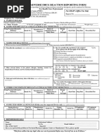 Adverse Drug Reaction Form | PDF | Pharmacovigilance | Pharmaceutical Drug