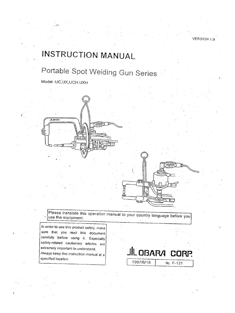 Welding Gun Manual