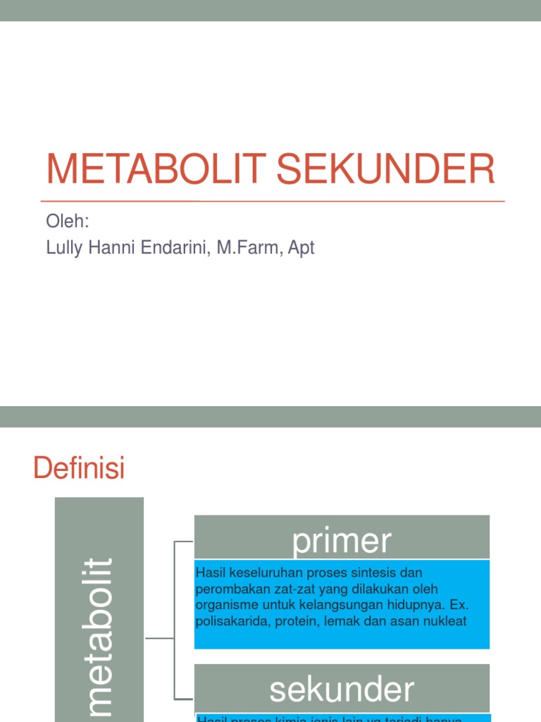 Senyawa Metabolit Sekunder | PDF