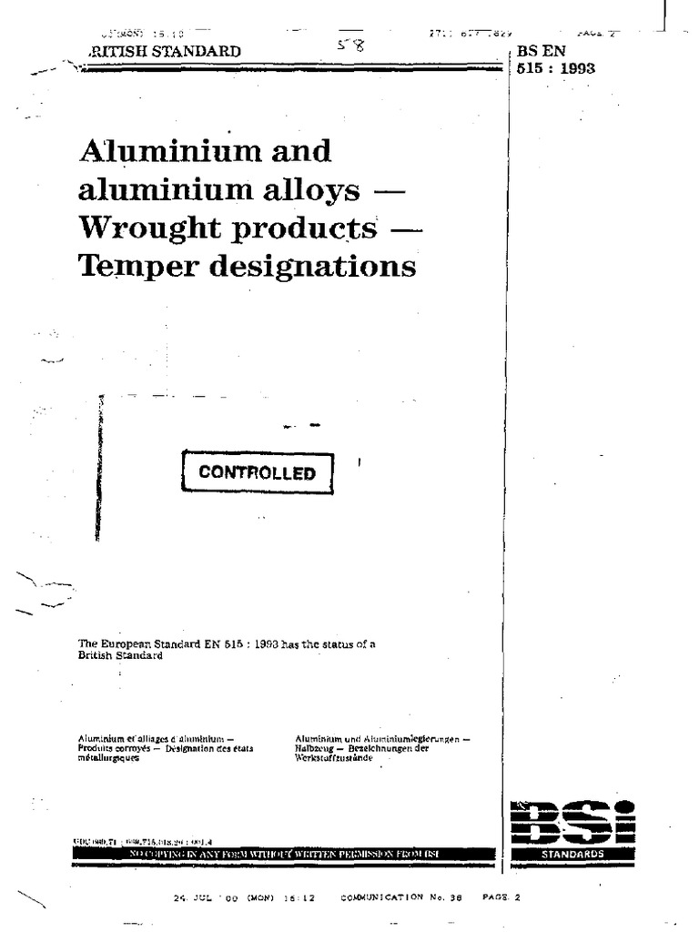 BS en 515 | PDF