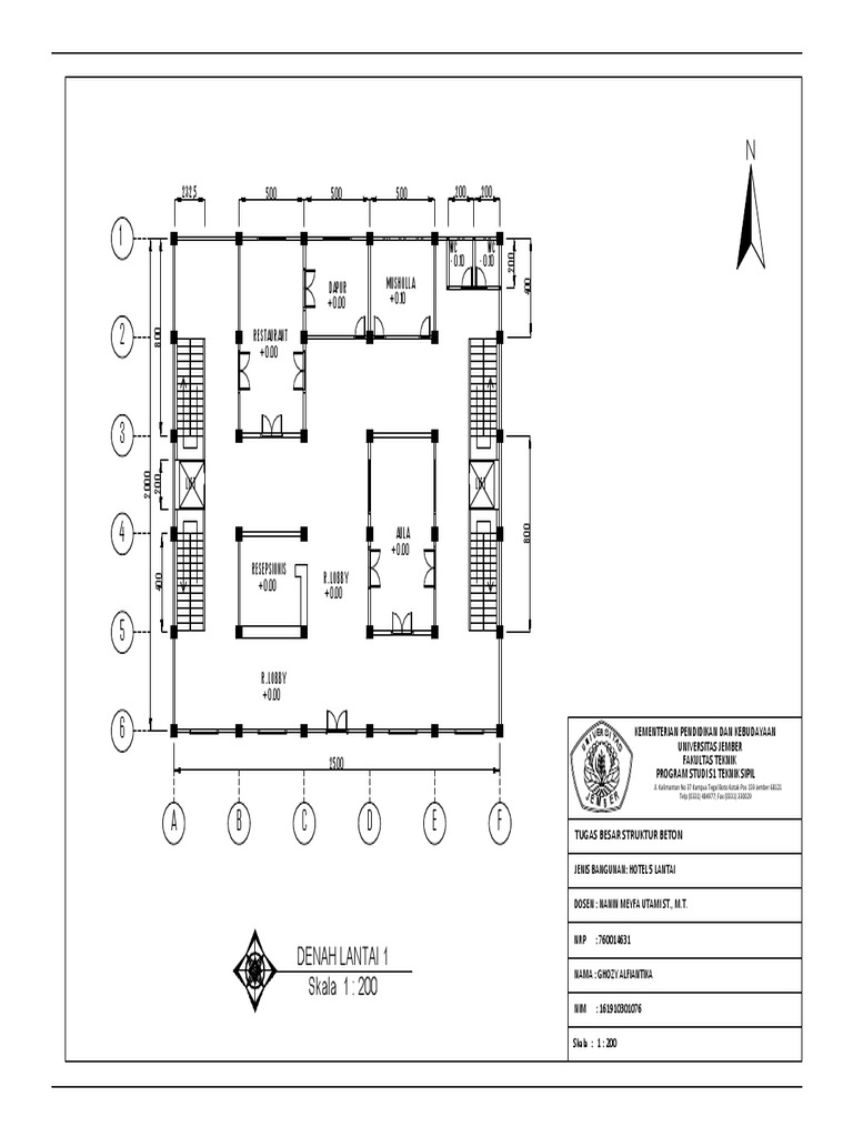Denah Hotel Cad | PDF
