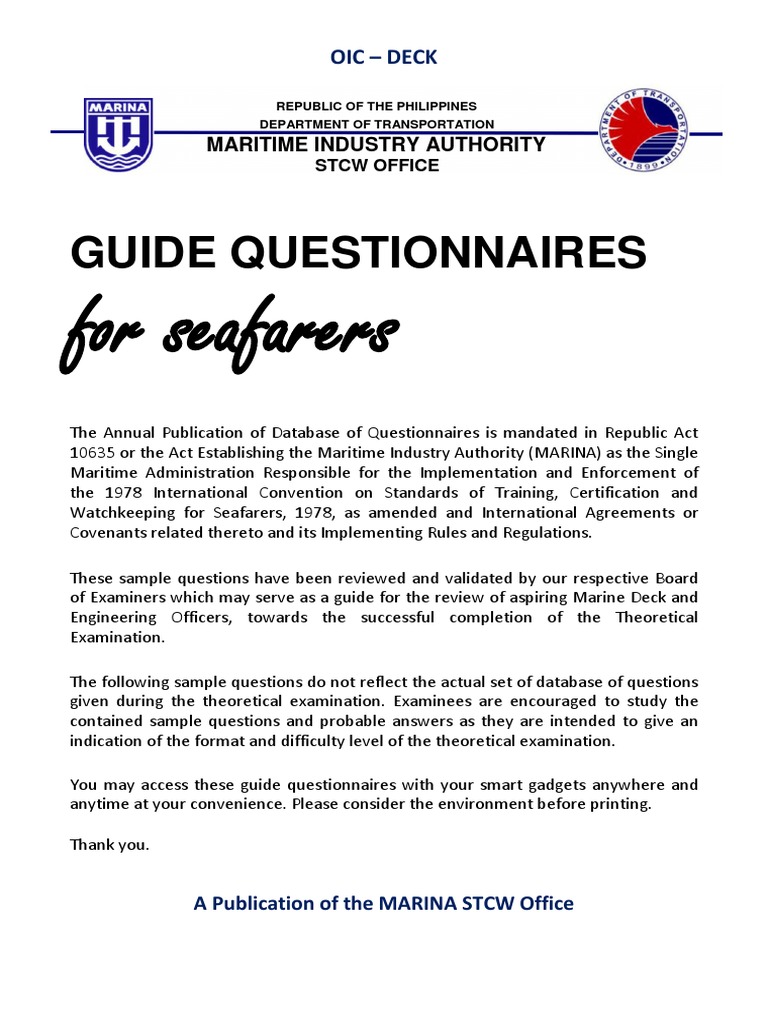 Oic-Deck C11 PDF | PDF | Oil Tanker | Ships